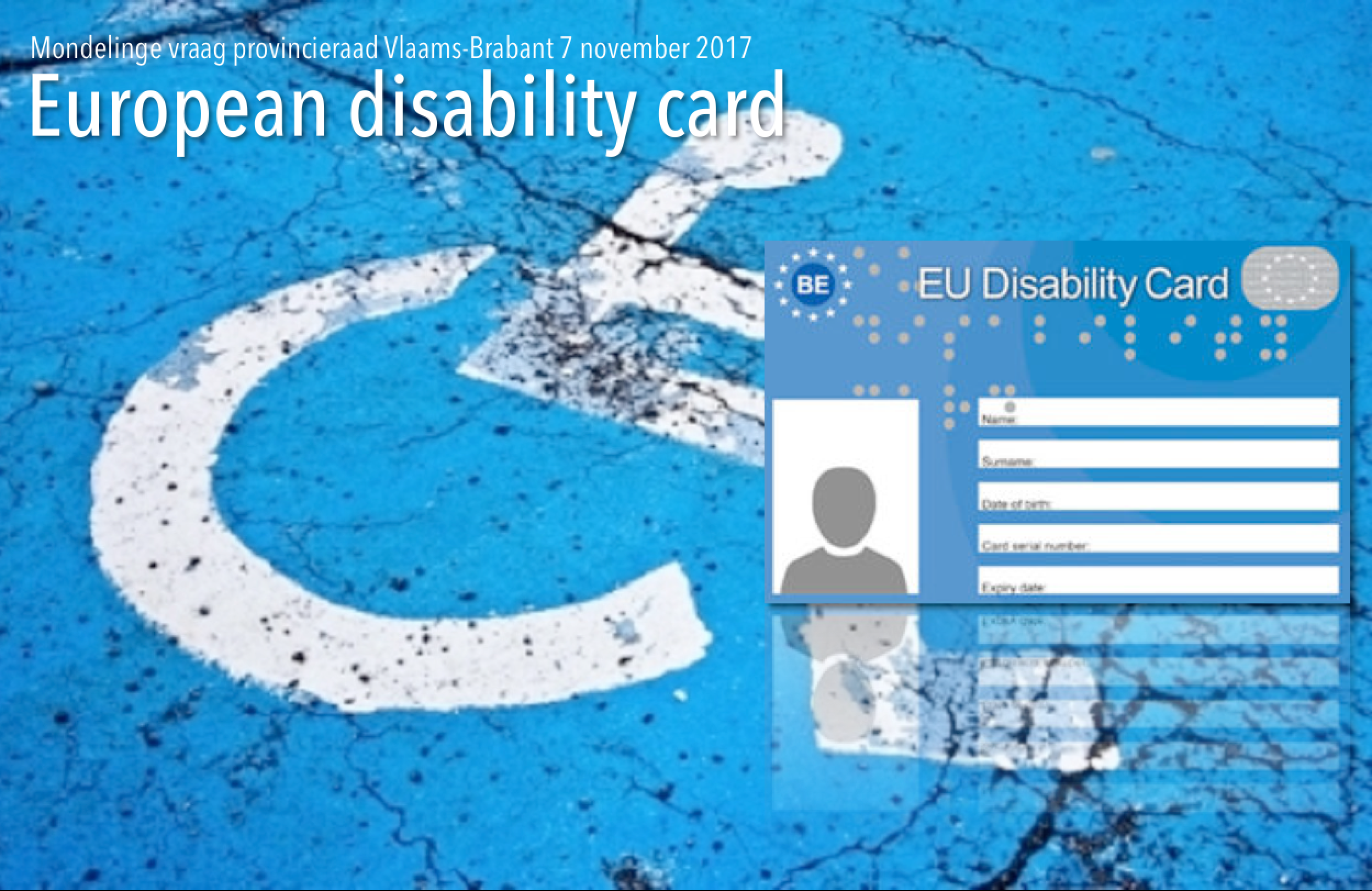 Mondelinge vraag: European Disability Card | Provincie Vlaams-Brabant